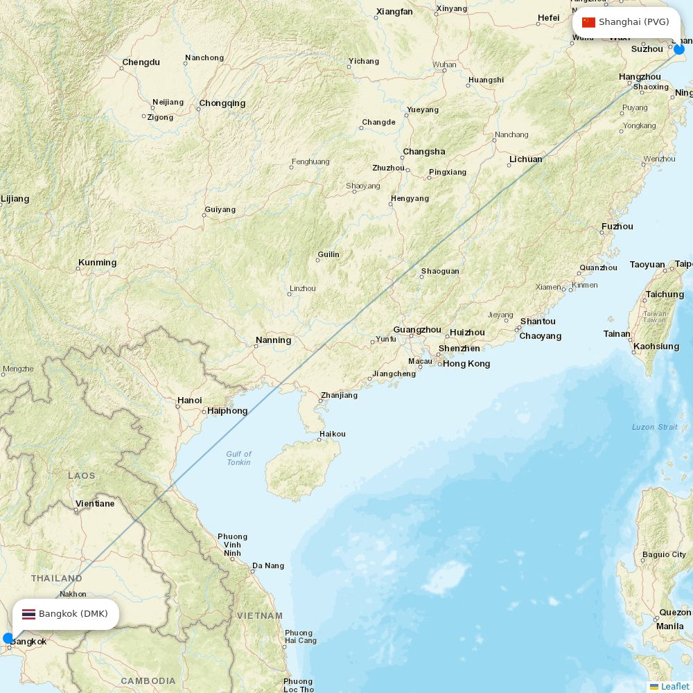 Thai AirAsia X routes 2026 – map with all flights - Flight Routes