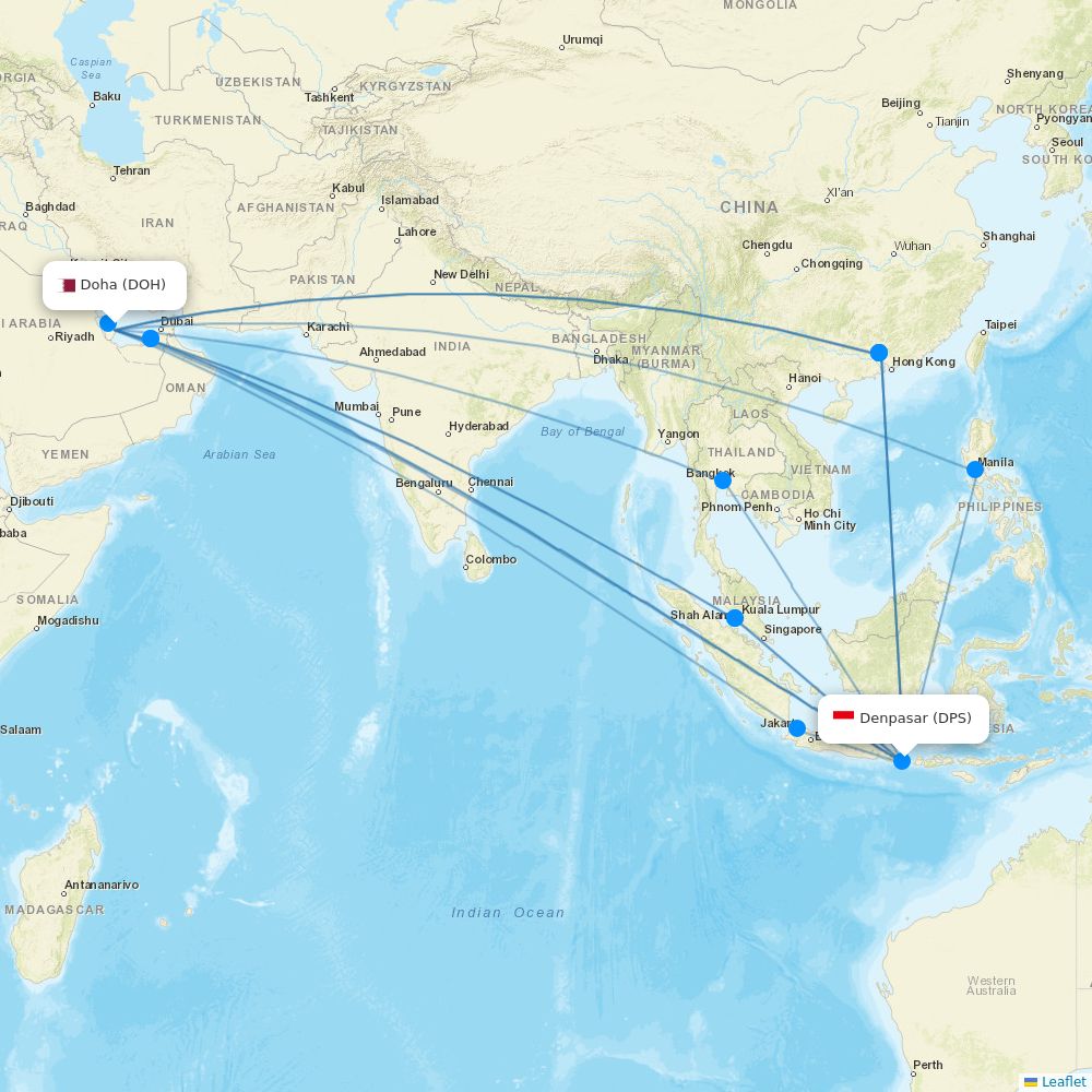 Qatar Airways routes 2025 – map with all flights - Flight Routes