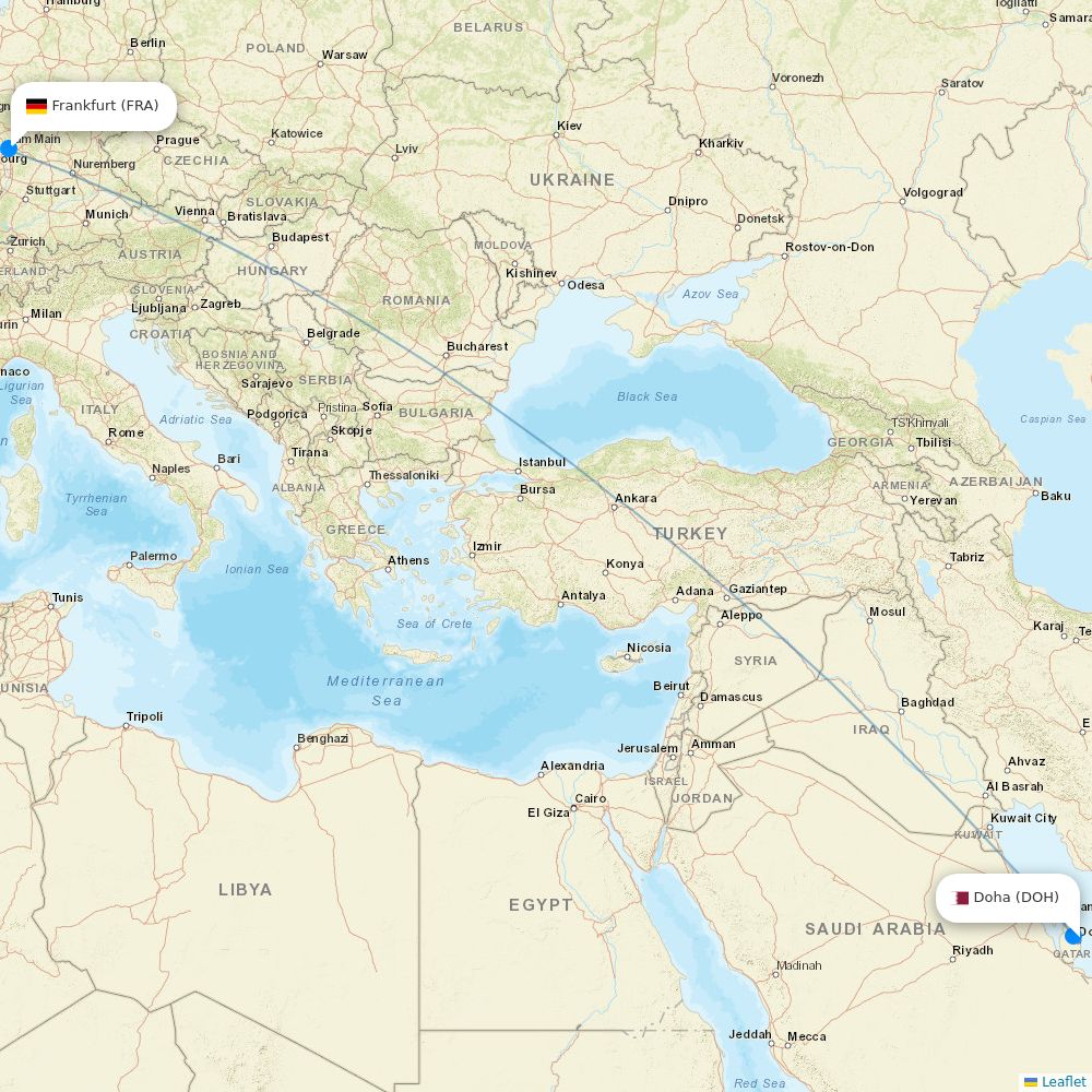 Qatar Airways routes 2025 – map with all flights - Flight Routes