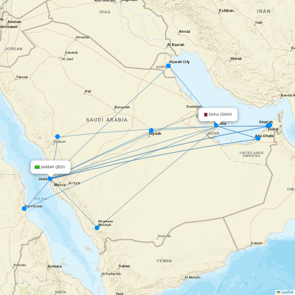 Qatar Airways routes 2026 – map with all flights - Flight Routes