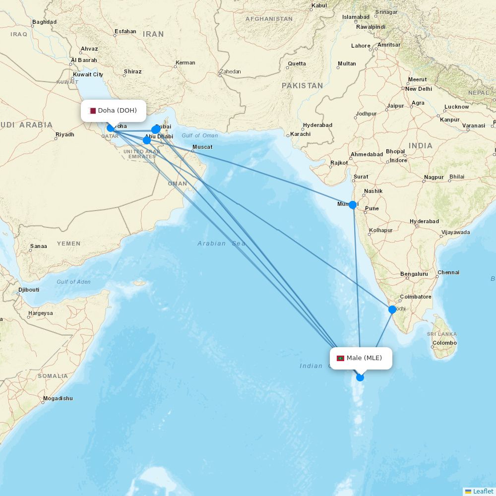Qatar Airways routes 2026 – map with all flights - Flight Routes