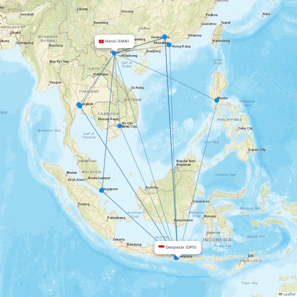 VietJet Air routes 2025 – interactive map with all flights - Flight Routes