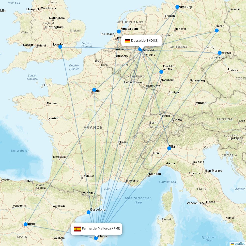 Eurowings routes 2025 – interactive map with all flights - Flight Routes