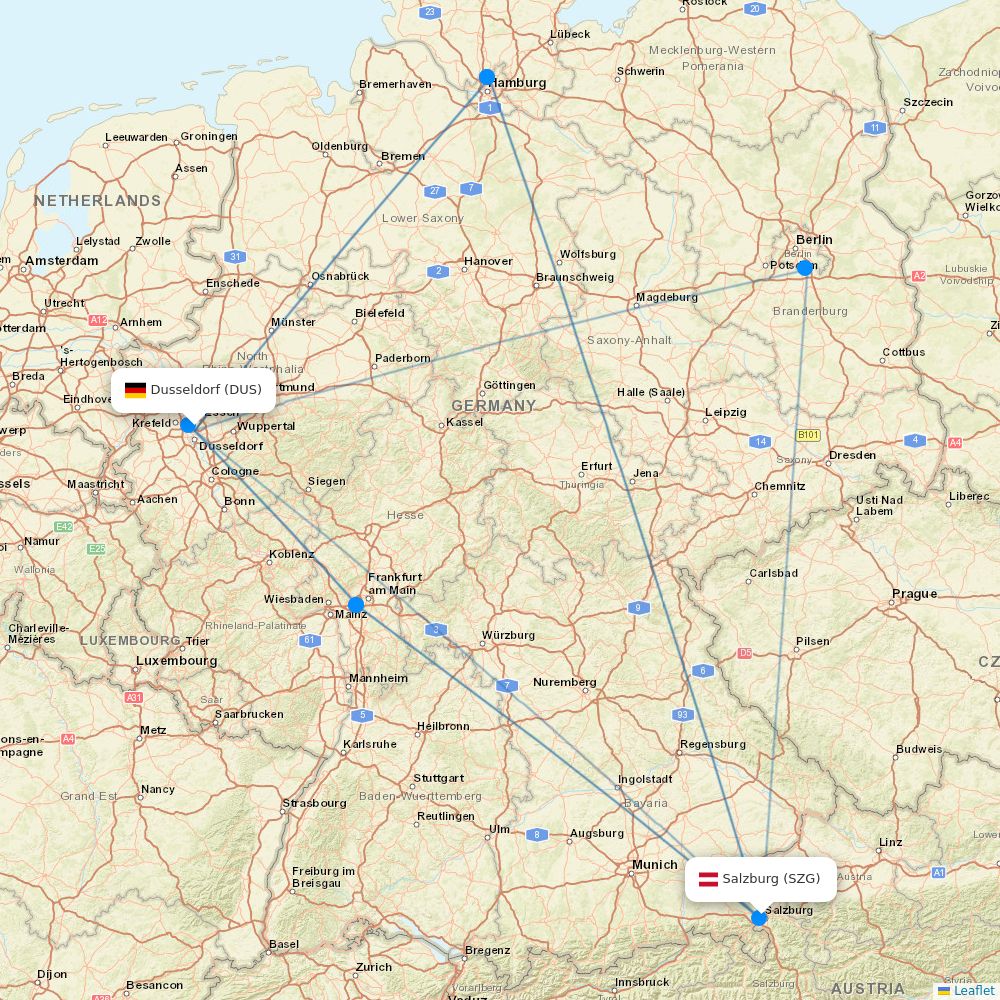 Eurowings routes 2025 – interactive map with all flights - Flight Routes