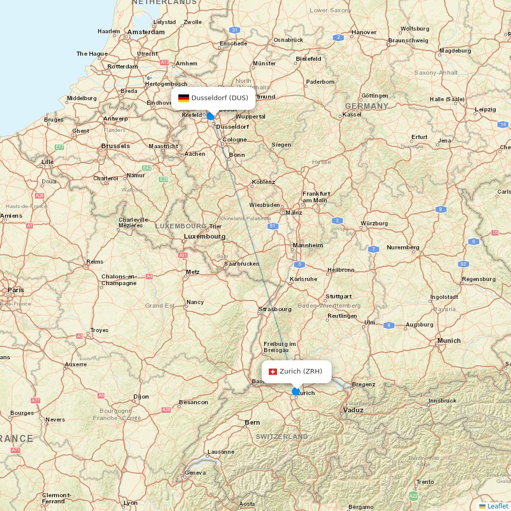 Swiss routes 2025 – interactive map with all flights - Flight Routes