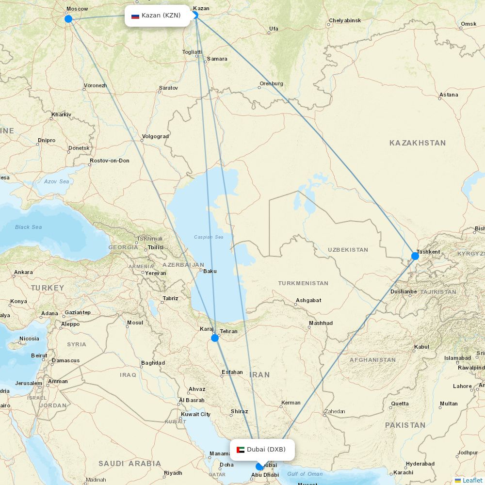 Flydubai routes 2025 – interactive map with all flights - Flight Routes