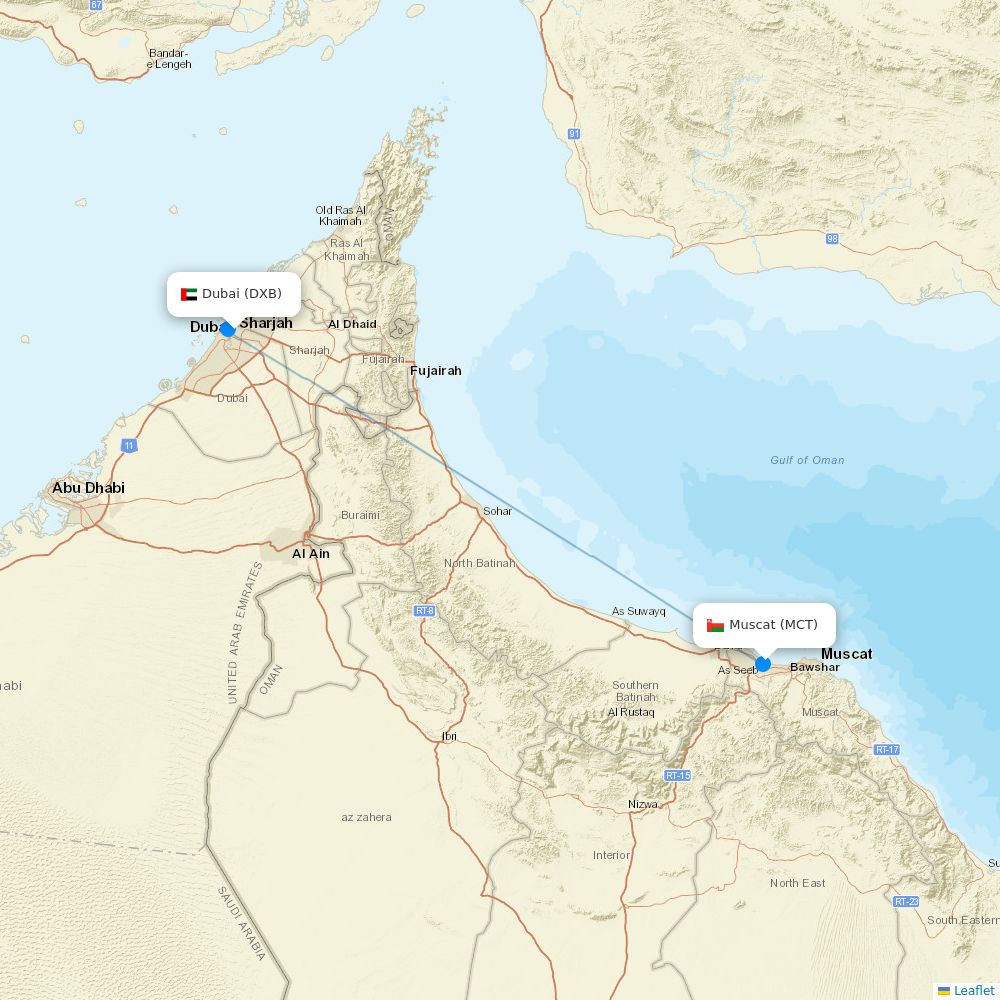 Flydubai routes 2025 – interactive map with all flights - Flight Routes