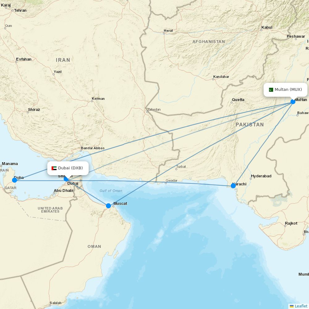 Flydubai routes 2025 – interactive map with all flights - Flight Routes