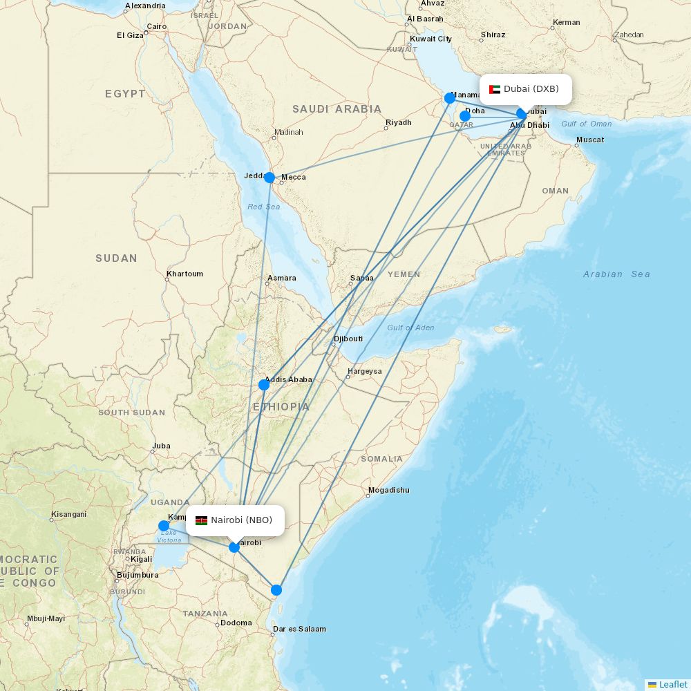 Emirates routes 2026 – interactive map with all flights - Flight Routes