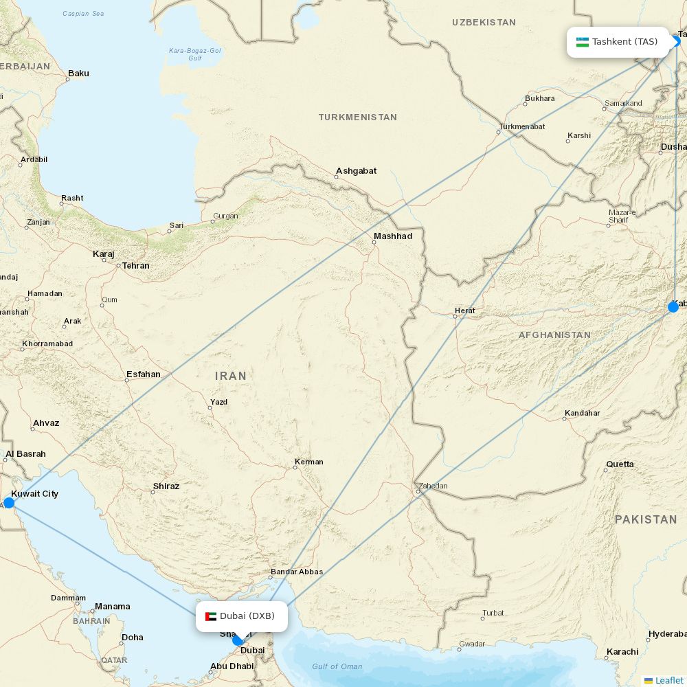 Flydubai routes 2025 – interactive map with all flights - Flight Routes