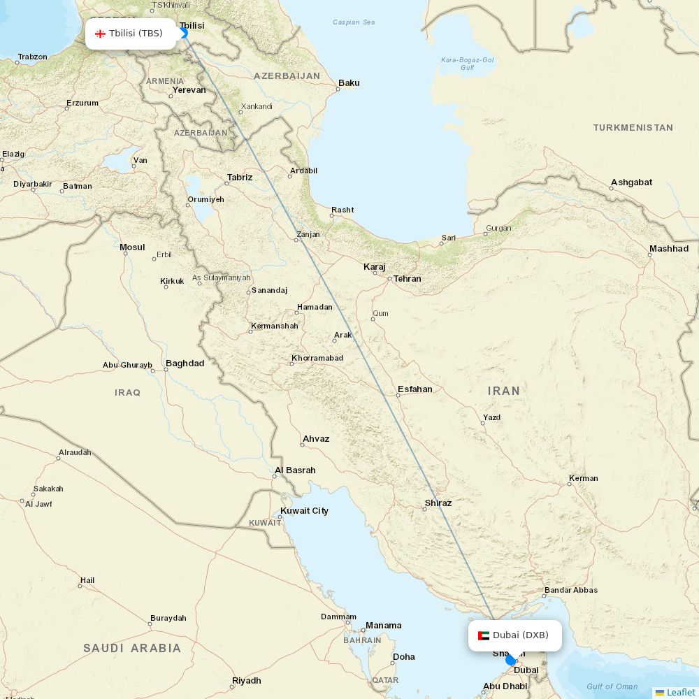 Flydubai routes 2025 – interactive map with all flights - Flight Routes