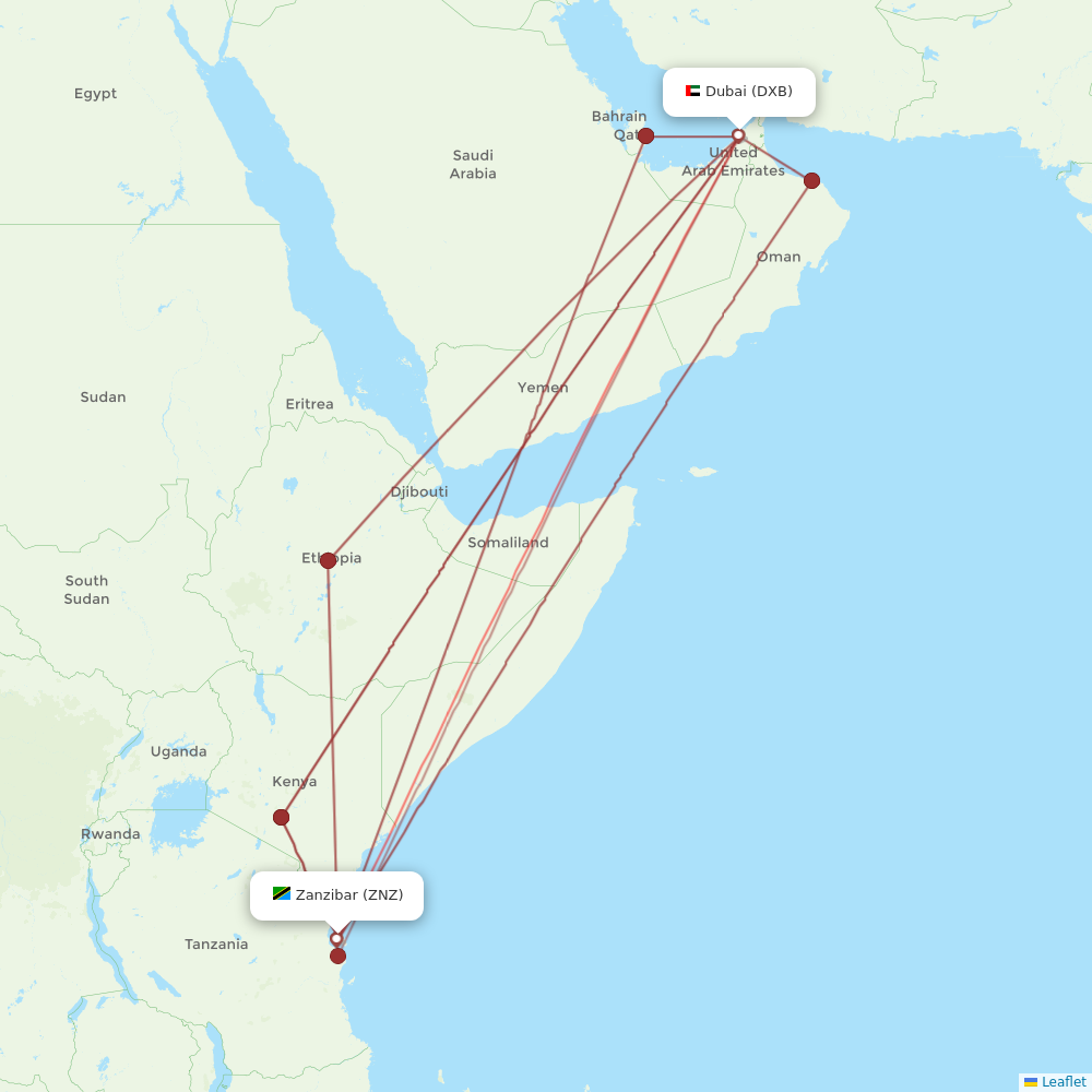 Flydubai routes 2025 – interactive map with all flights - Flight Routes