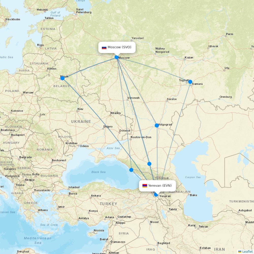 Aeroflot – airline info and interactive route map - Flight Routes
