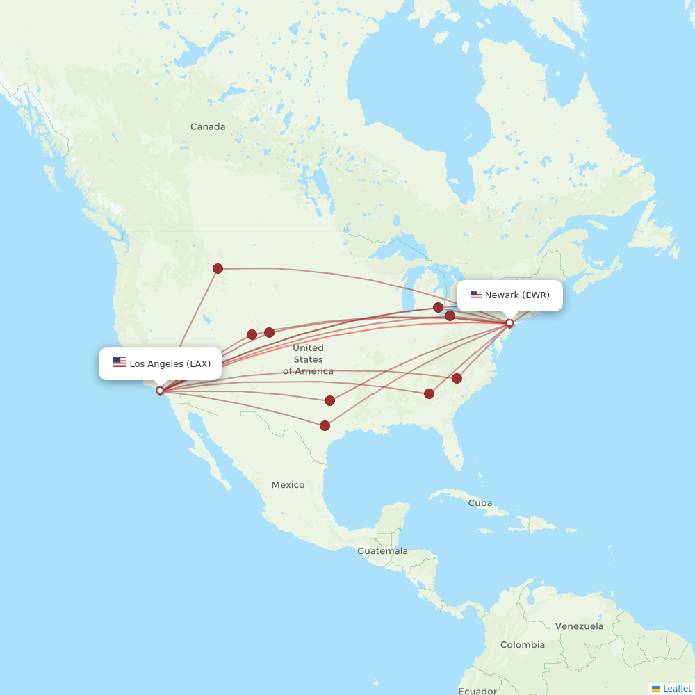 United Airlines routes 2025 – map with all flights - Flight Routes