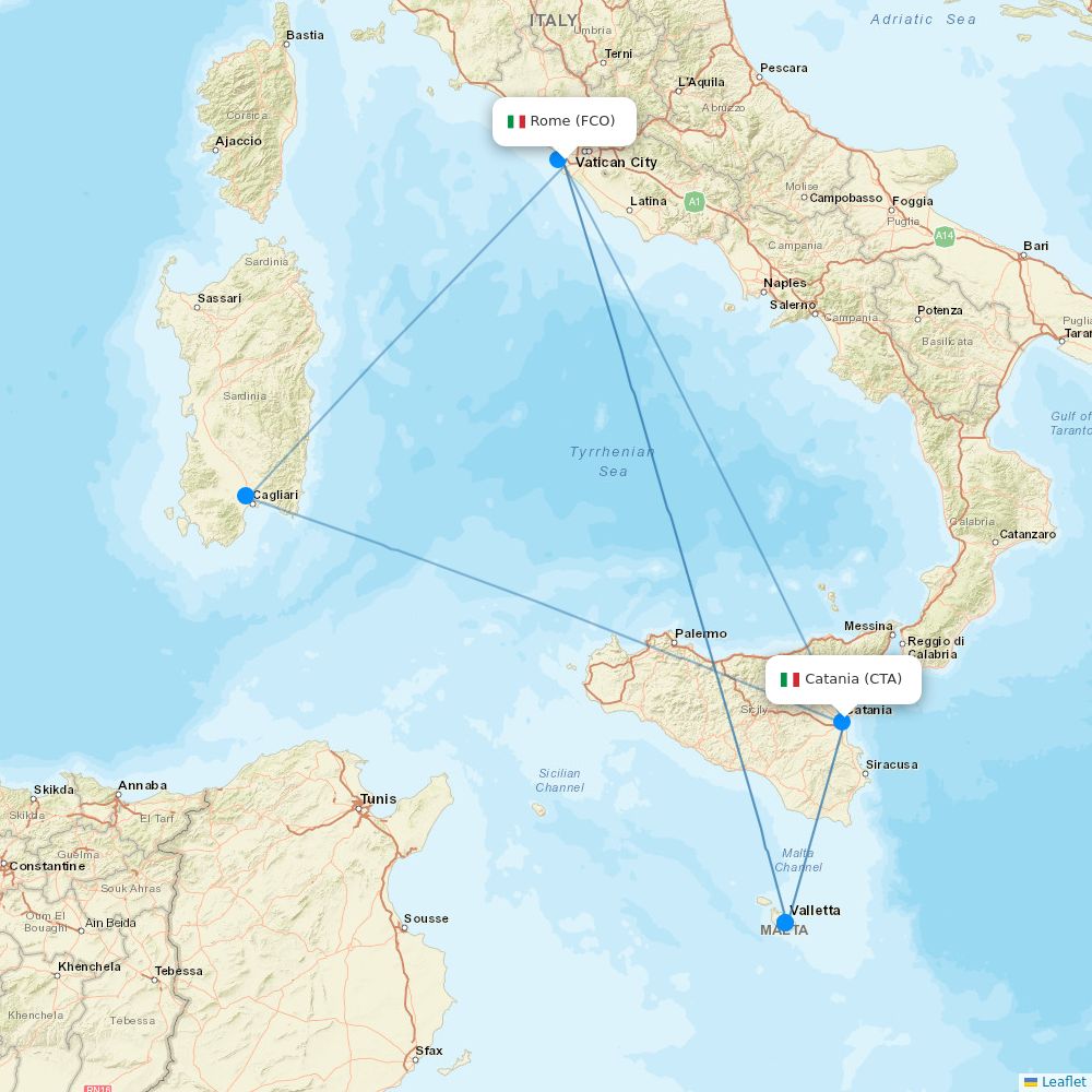 ITA Airways routes 2025 – map with all flights - Flight Routes