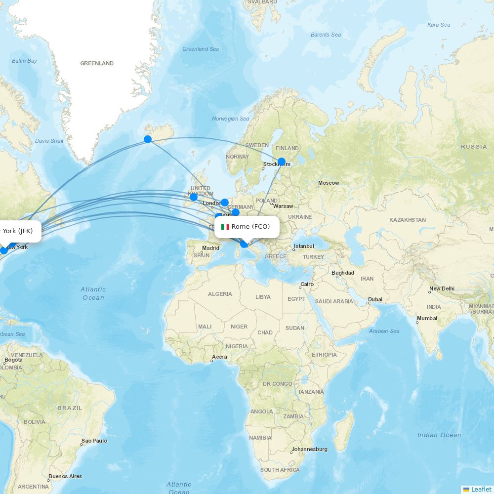 ITA Airways routes 2025 – map with all flights - Flight Routes