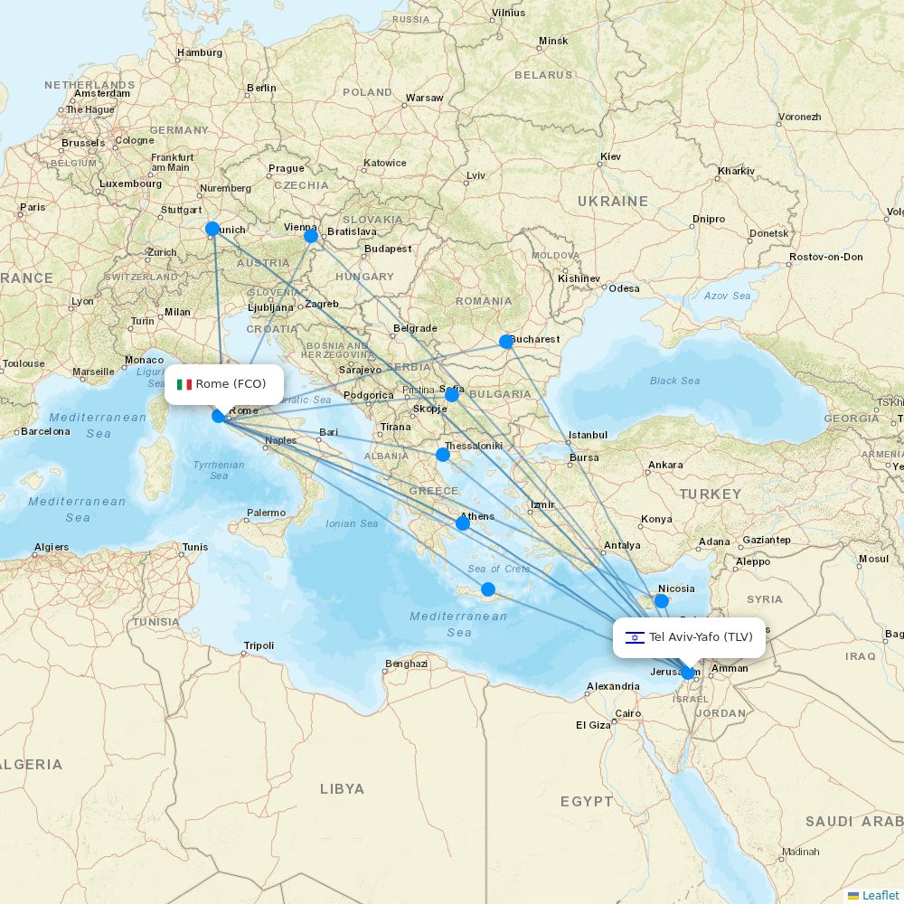 ITA Airways routes 2025 – map with all flights - Flight Routes