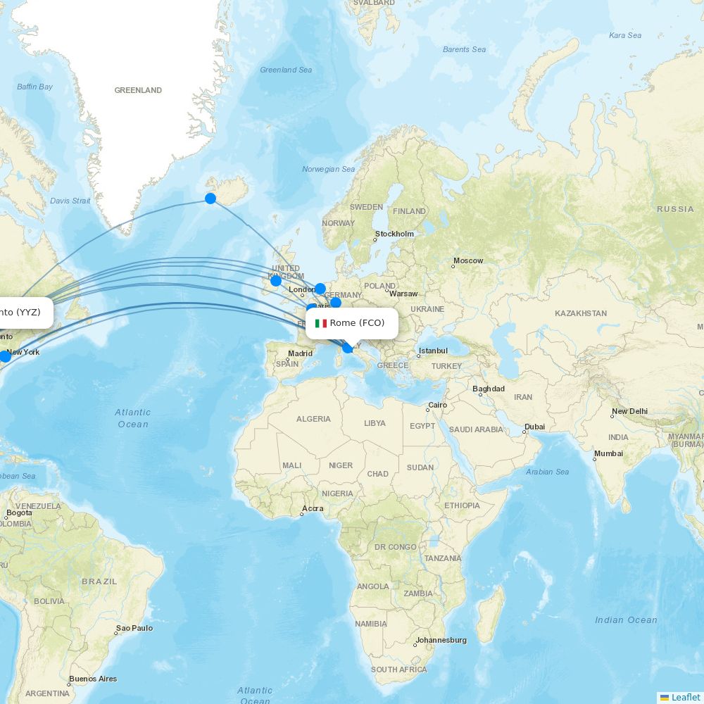 Air Transat routes 2025 – interactive map with all flights - Flight Routes