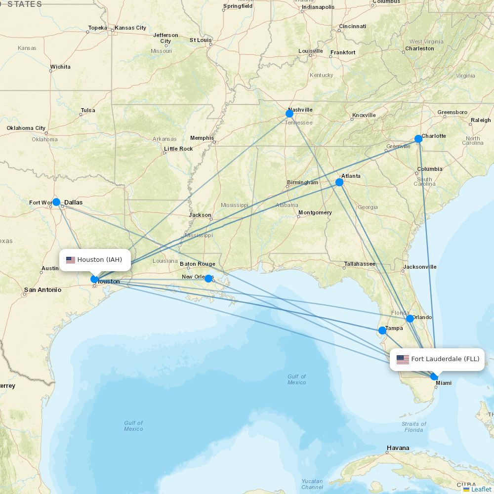 Spirit Airlines routes 2026 – map with all flights - Flight Routes