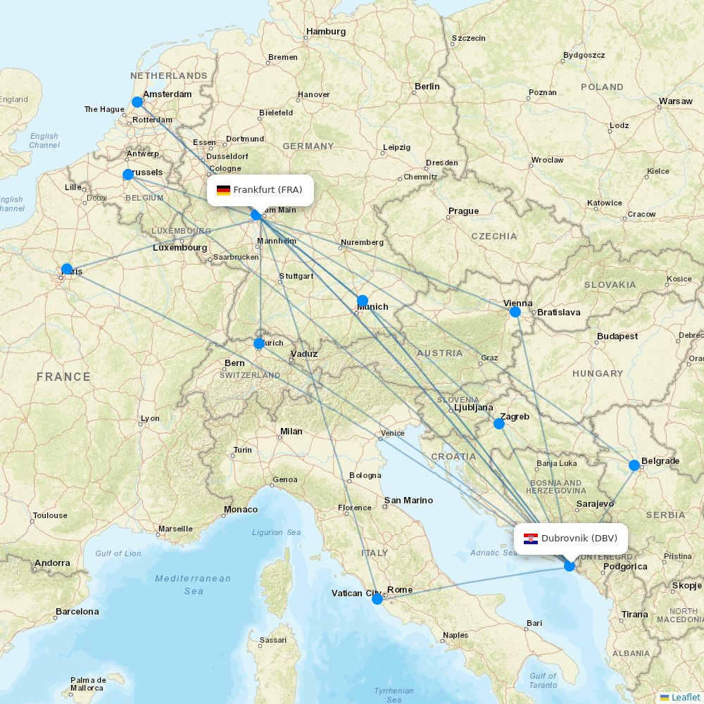 Discover Airlines routes (4Y) 2025, map - Flight Routes