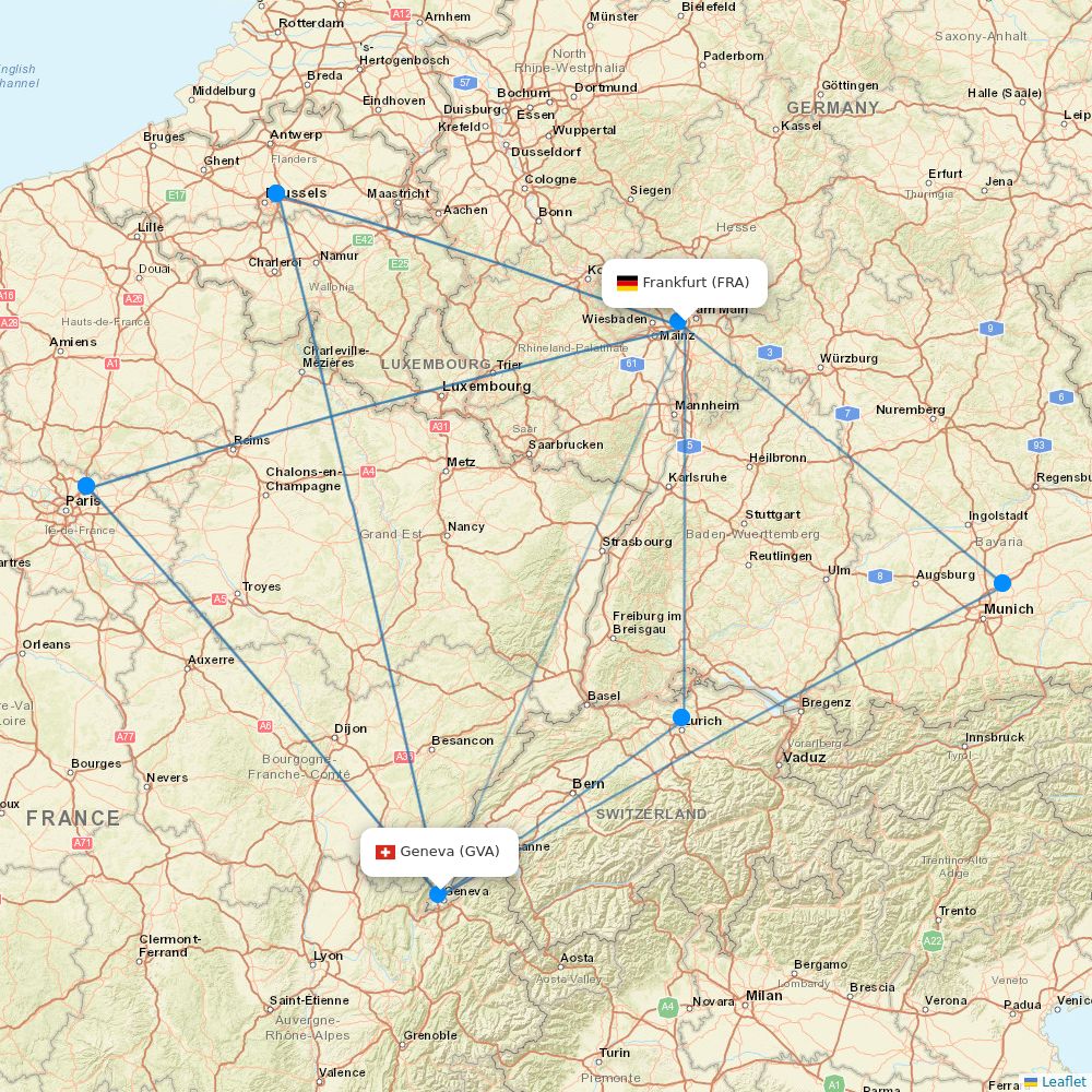 Lufthansa routes 2025 – interactive map with all flights - Flight Routes