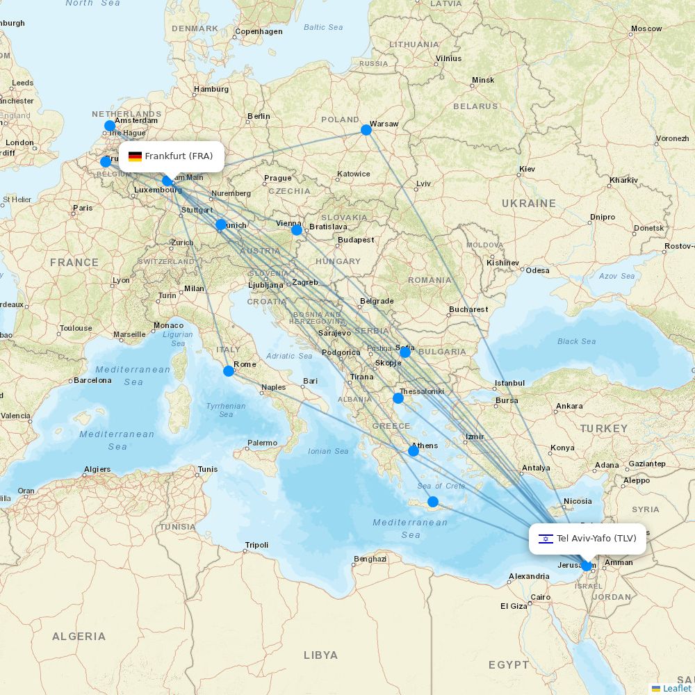 Lufthansa routes 2025 – interactive map with all flights - Flight Routes