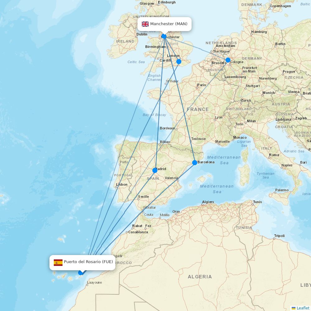 Jet2 routes 2025 – interactive map with all flights - Flight Routes