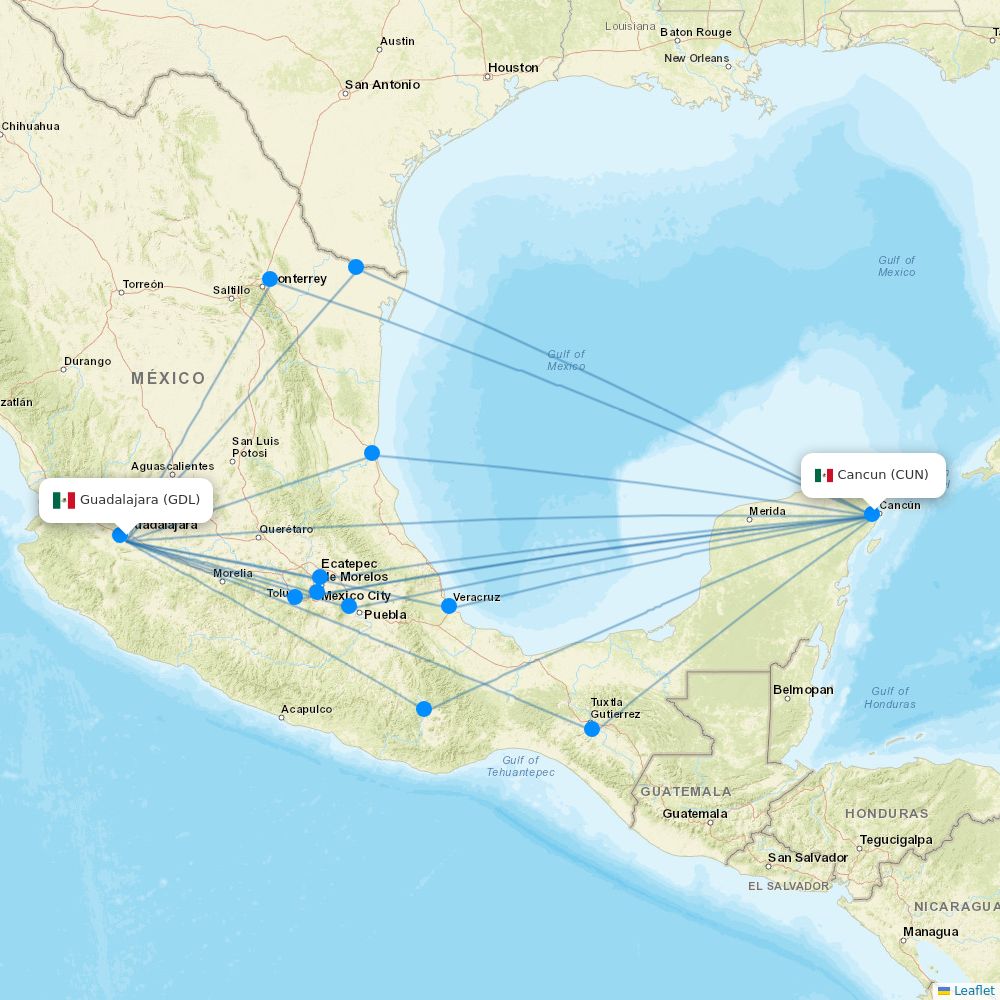 Volaris routes 2025 – interactive map with all flights - Flight Routes