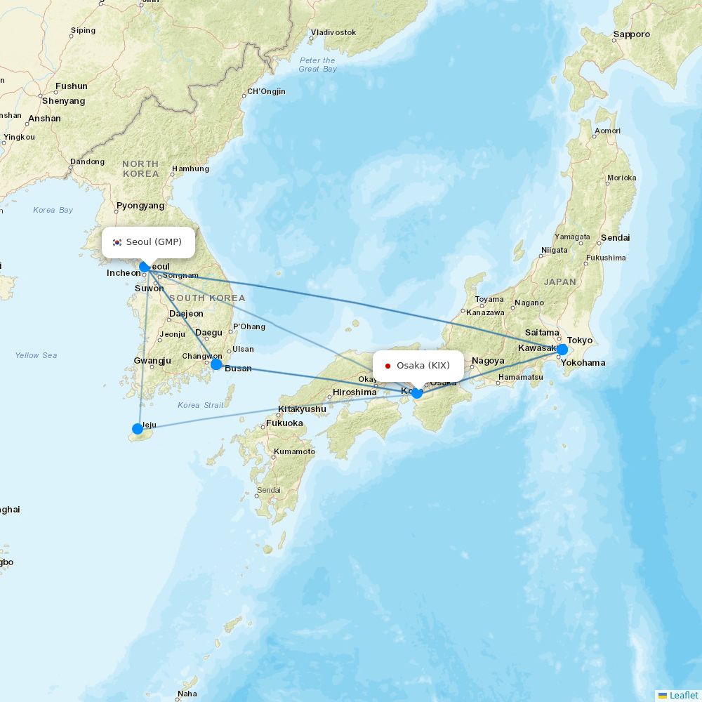 Jeju Air routes 2025 – interactive map with all flights - Flight Routes