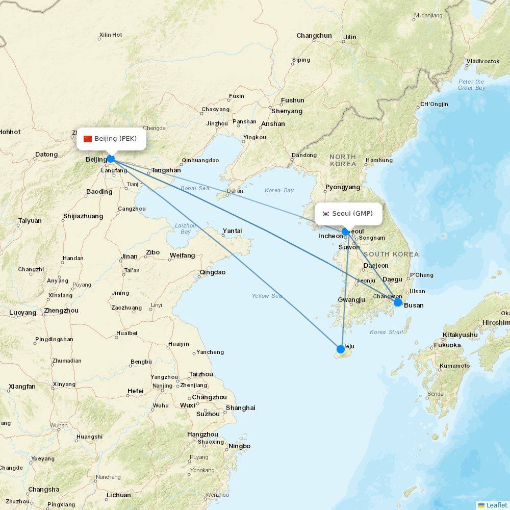 Asiana Airlines routes 2026 – map with all flights - Flight Routes