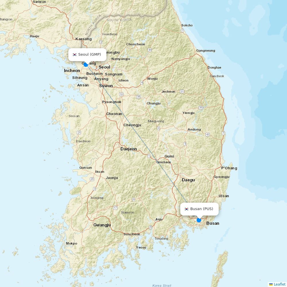 Korean Air routes 2025 – interactive map with all flights - Flight Routes