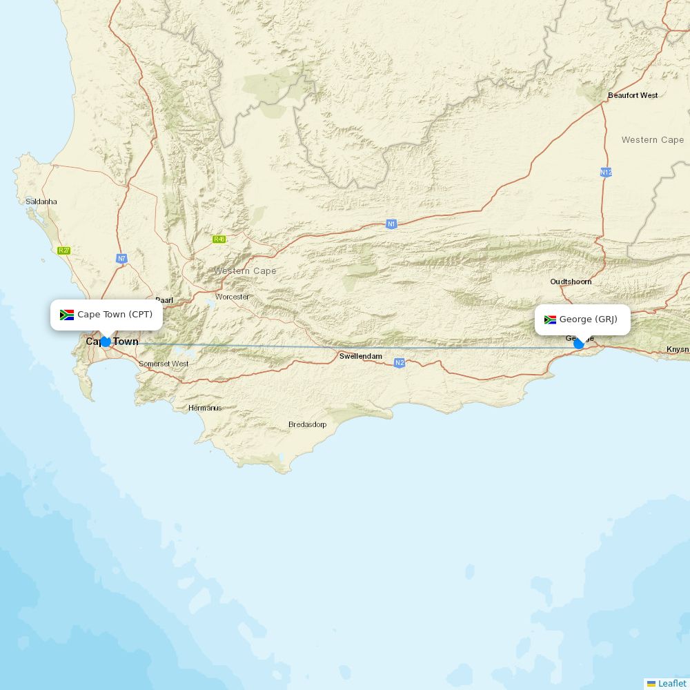 Airlink routes 2025 – interactive map with all flights - Flight Routes