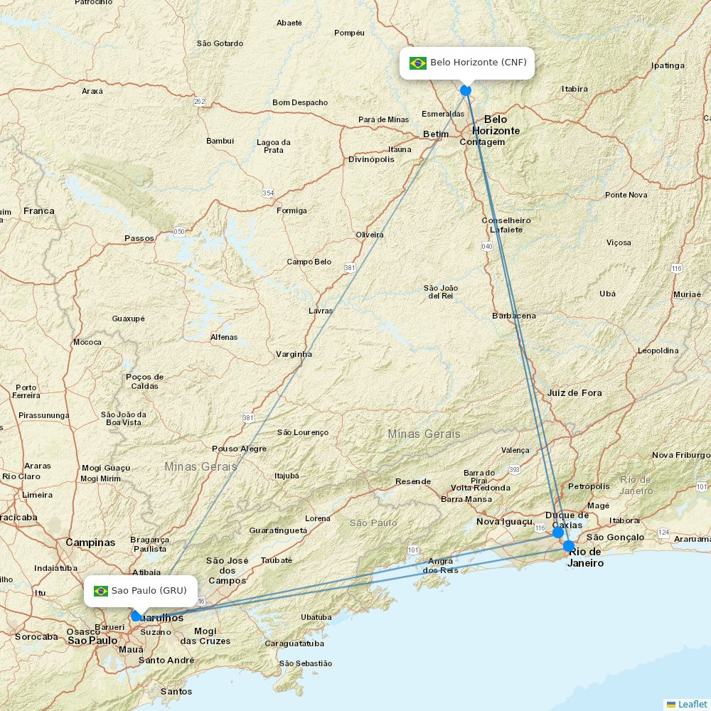 Azul routes 2025 – interactive map with all flights - Flight Routes