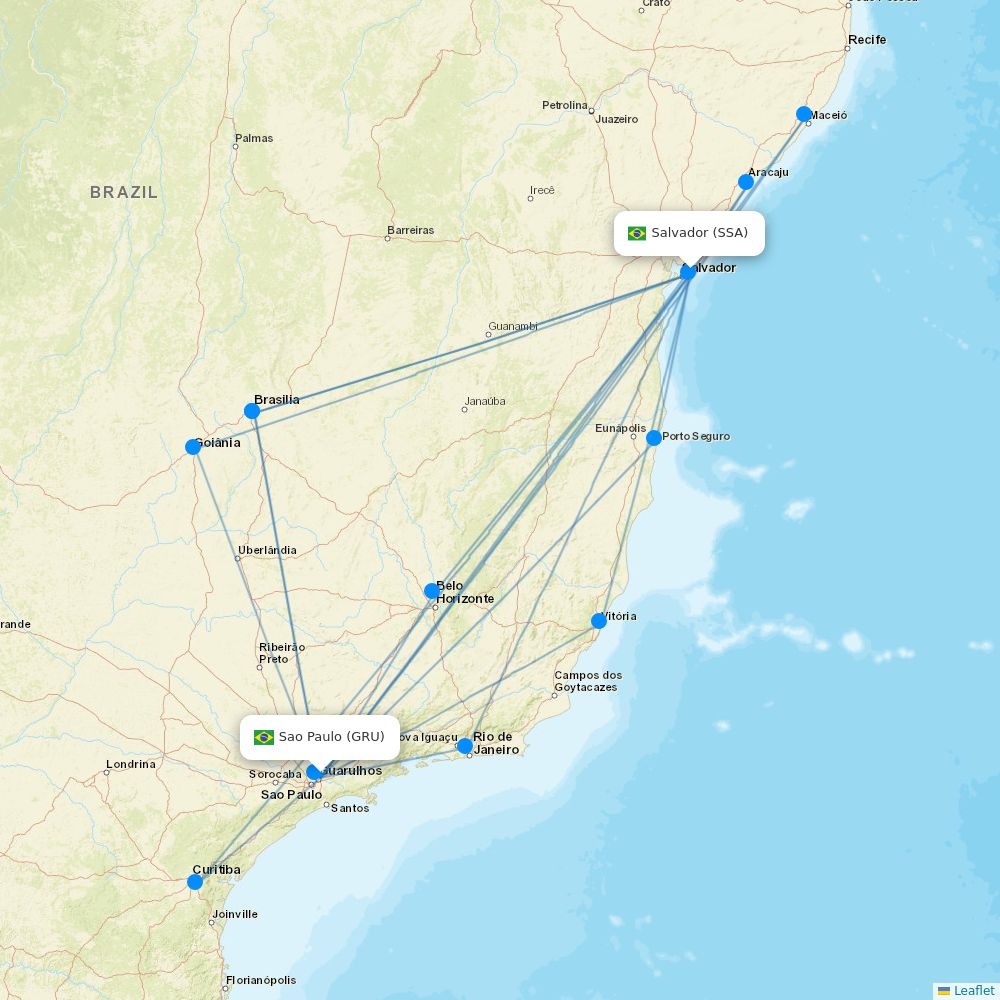 LATAM Airlines routes 2025 – map with all flights - Flight Routes