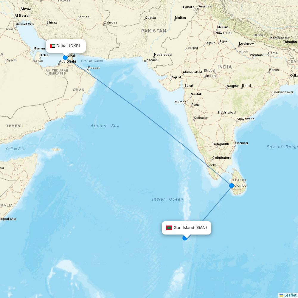Flydubai routes 2025 – interactive map with all flights - Flight Routes