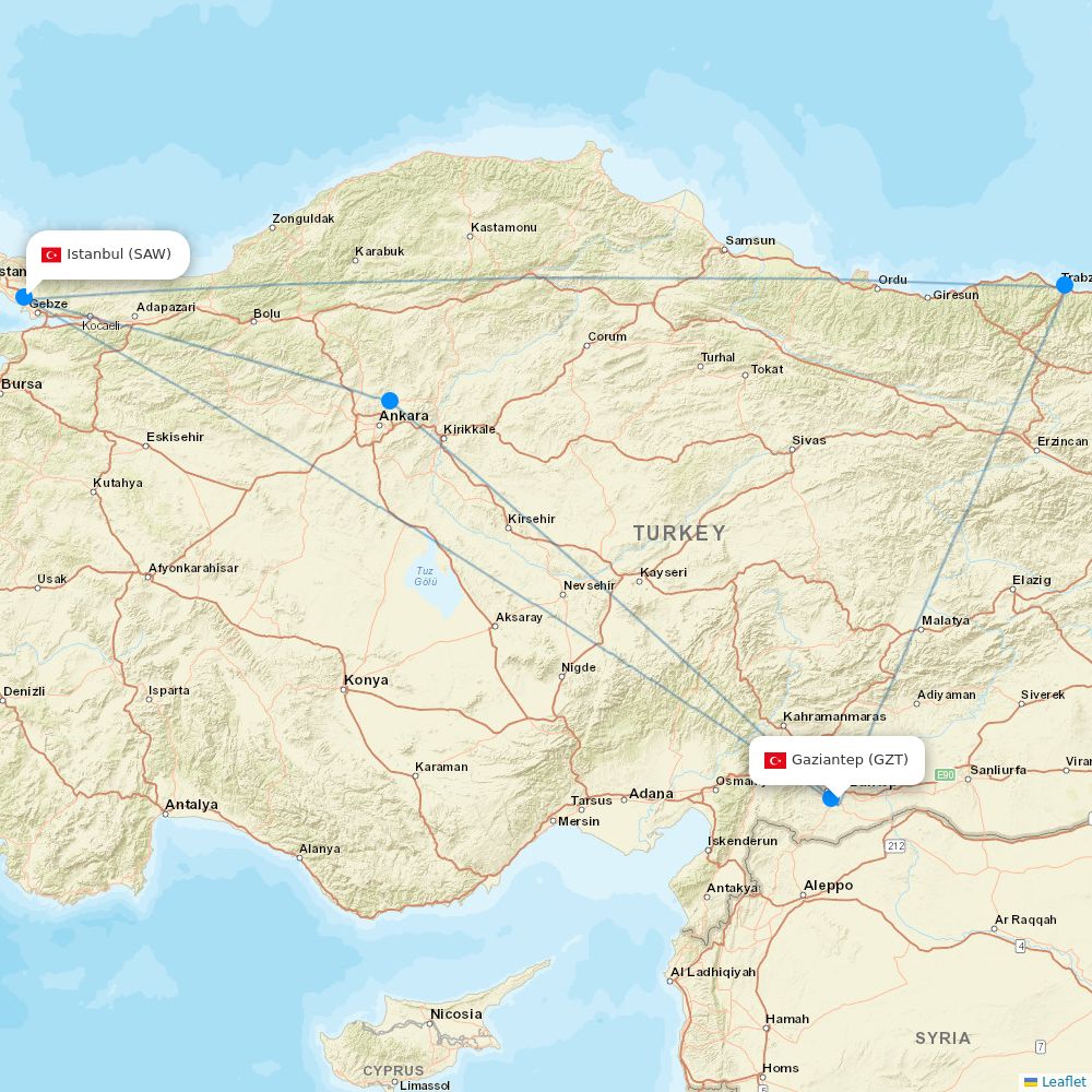 Pegasus Airlines routes 2025 – map with all flights - Flight Routes