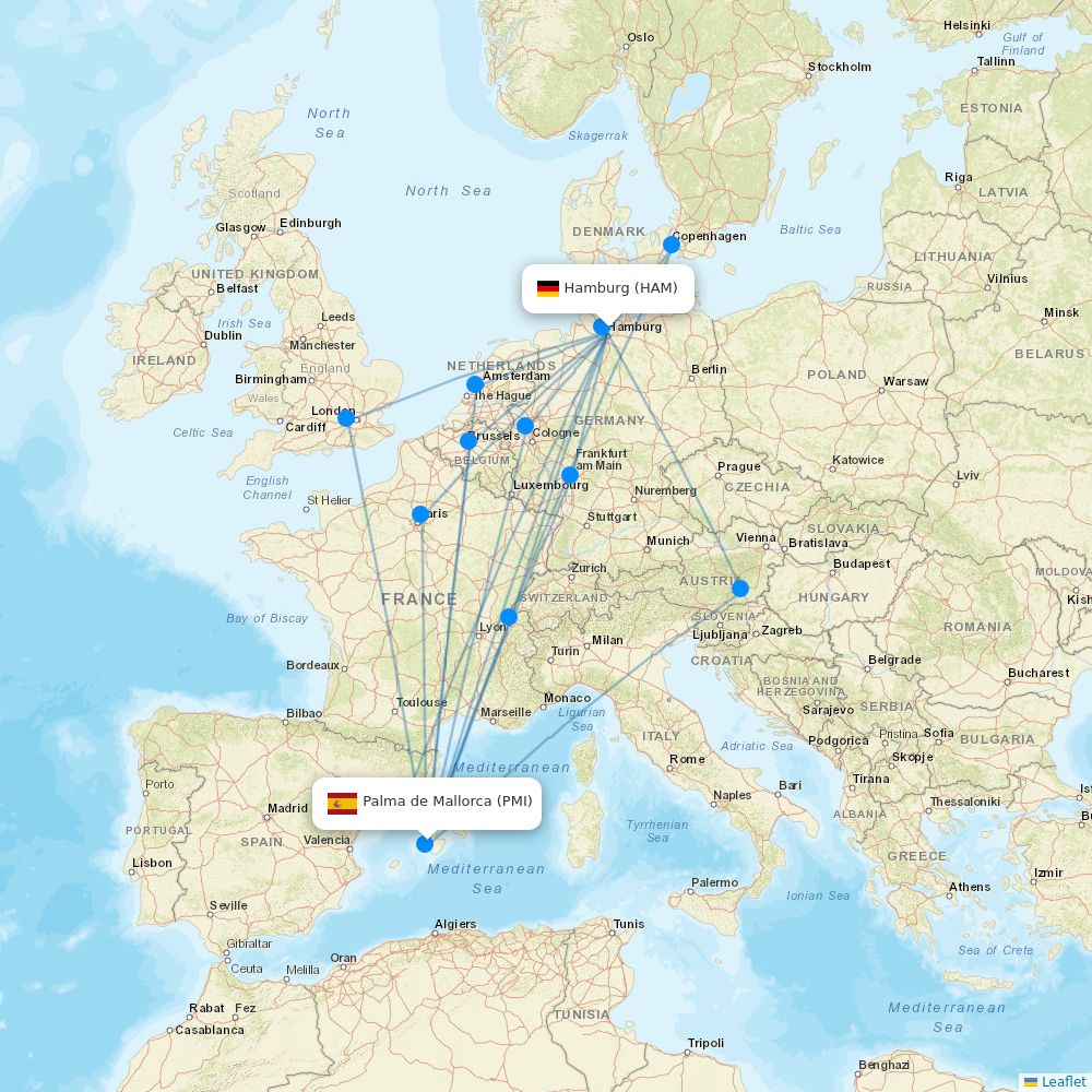 Eurowings routes 2025 – interactive map with all flights - Flight Routes