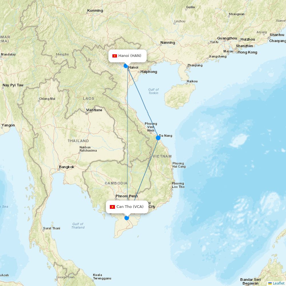 VietJet Air routes 2025 – interactive map with all flights - Flight Routes