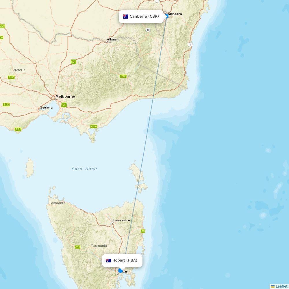 Link Airways airline routes (FC) 2025, map - Flight Routes