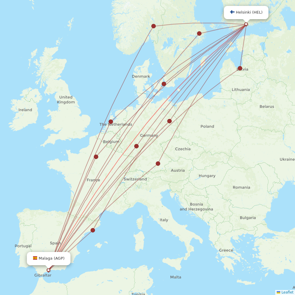 Finnair routes 2025 – interactive map with all flights - Flight Routes