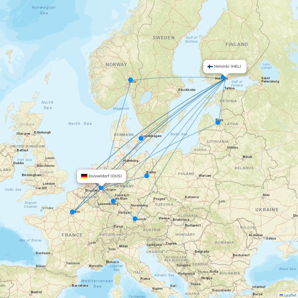 Finnair routes 2026 – interactive map with all flights - Flight Routes