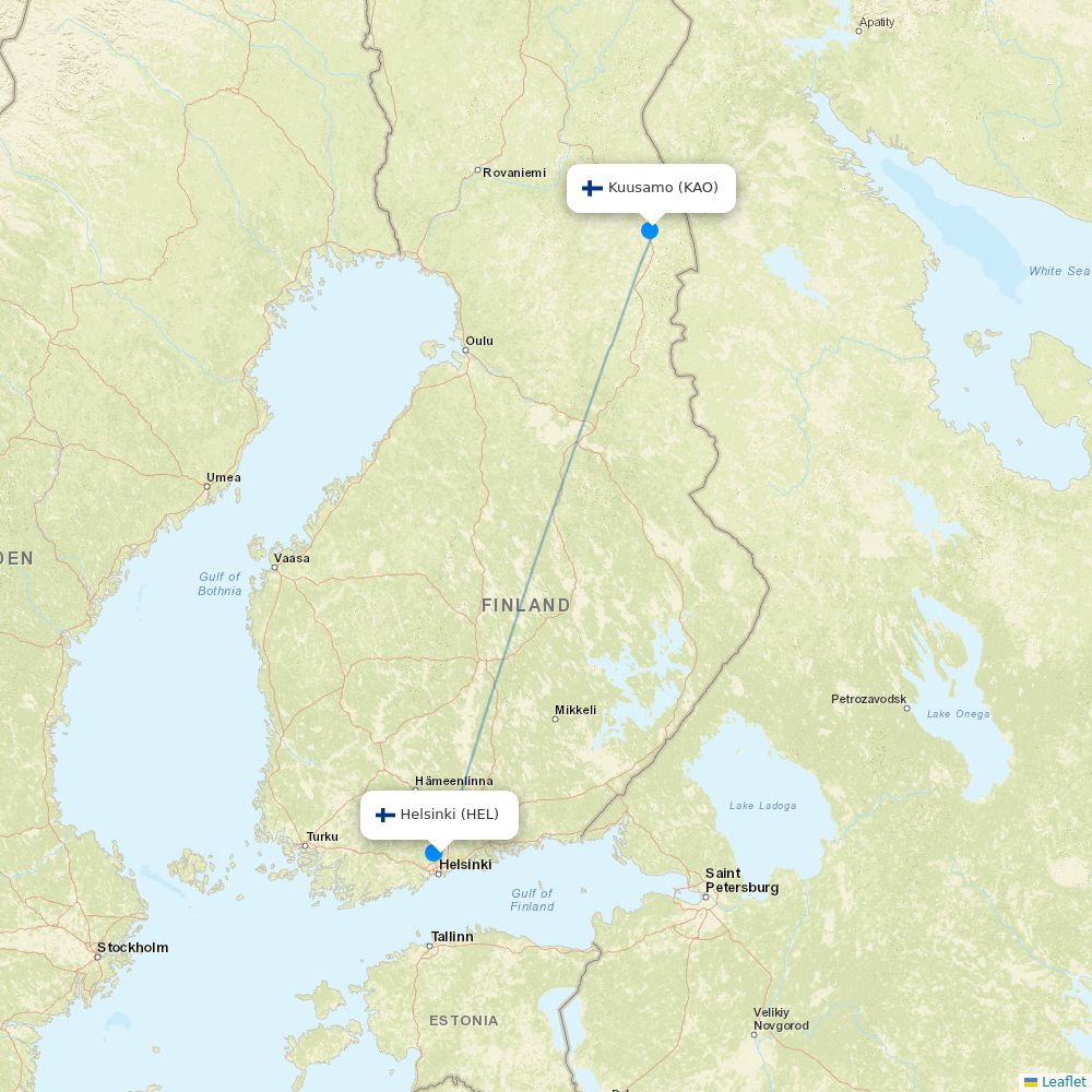 Finnair routes 2025 – interactive map with all flights - Flight Routes