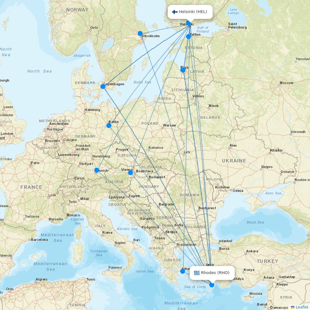Finnair routes 2026 – interactive map with all flights - Flight Routes
