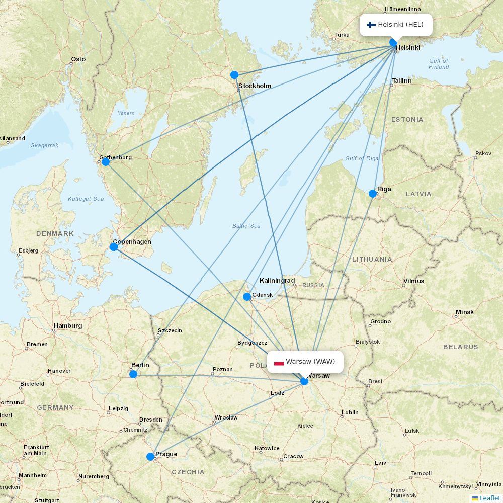 Finnair routes 2025 – interactive map with all flights - Flight Routes