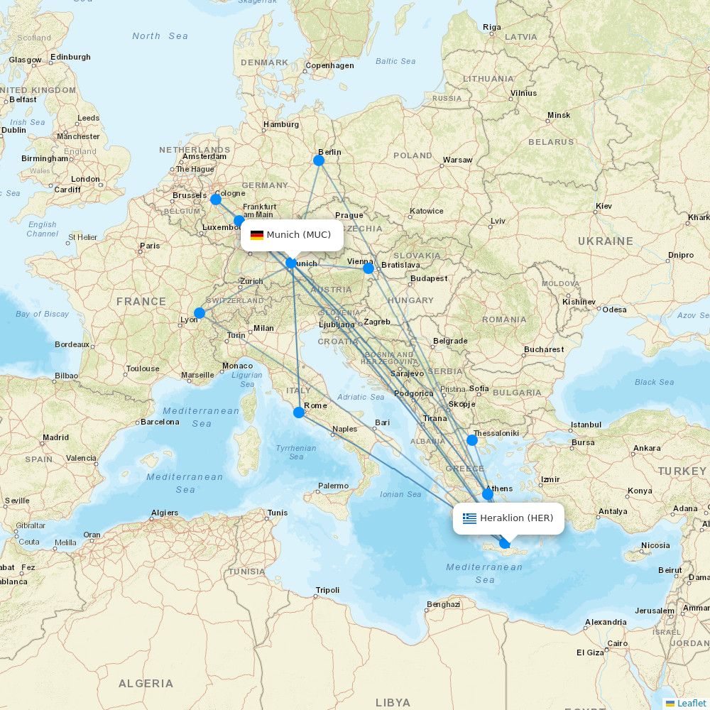 Discover Airlines routes (4Y) 2025, map - Flight Routes