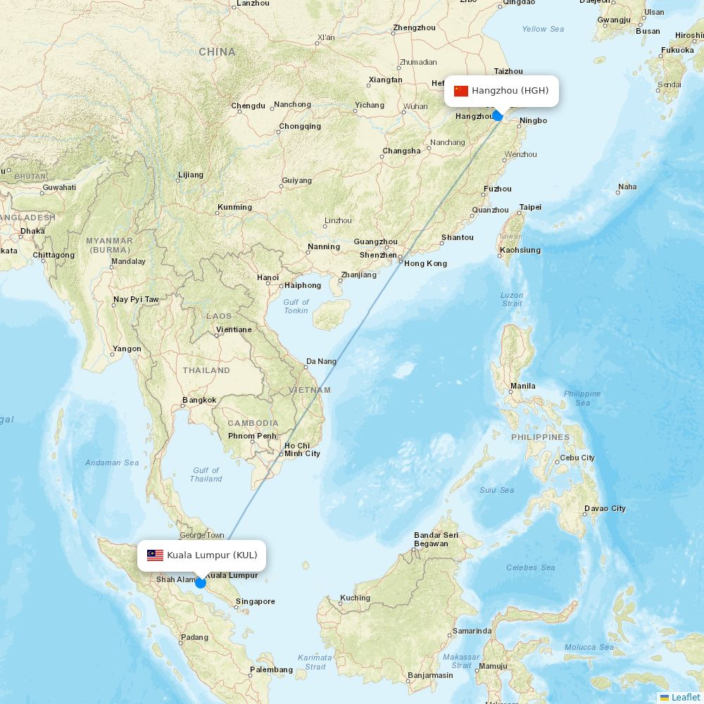 AirAsia X routes 2026 – map with all flights - Flight Routes