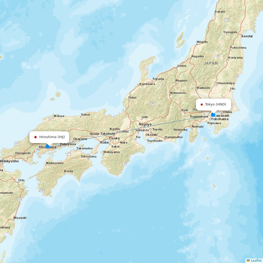 JAL routes 2025 – interactive map with all flights - Flight Routes