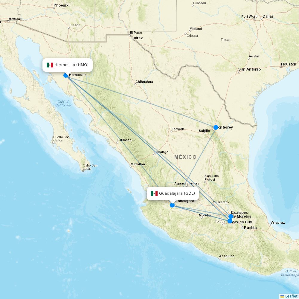 Volaris routes 2025 – interactive map with all flights - Flight Routes