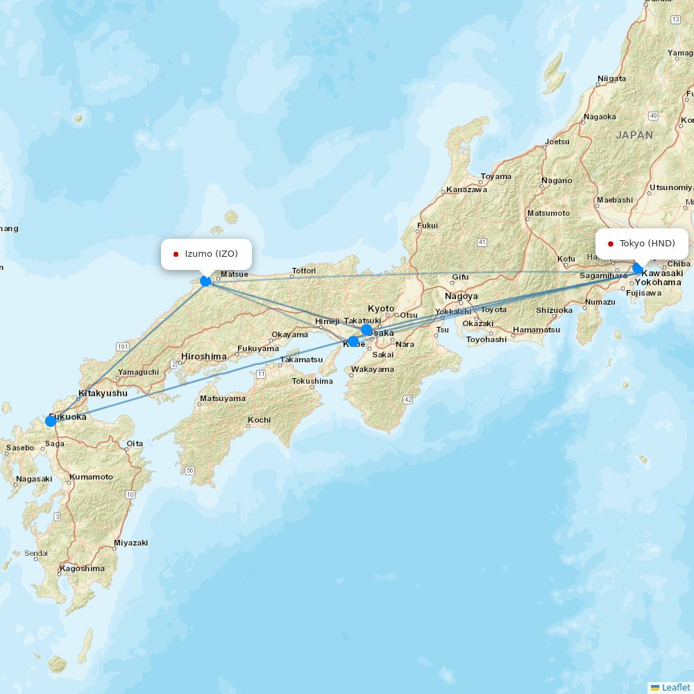 JAL routes 2026 – interactive map with all flights - Flight Routes