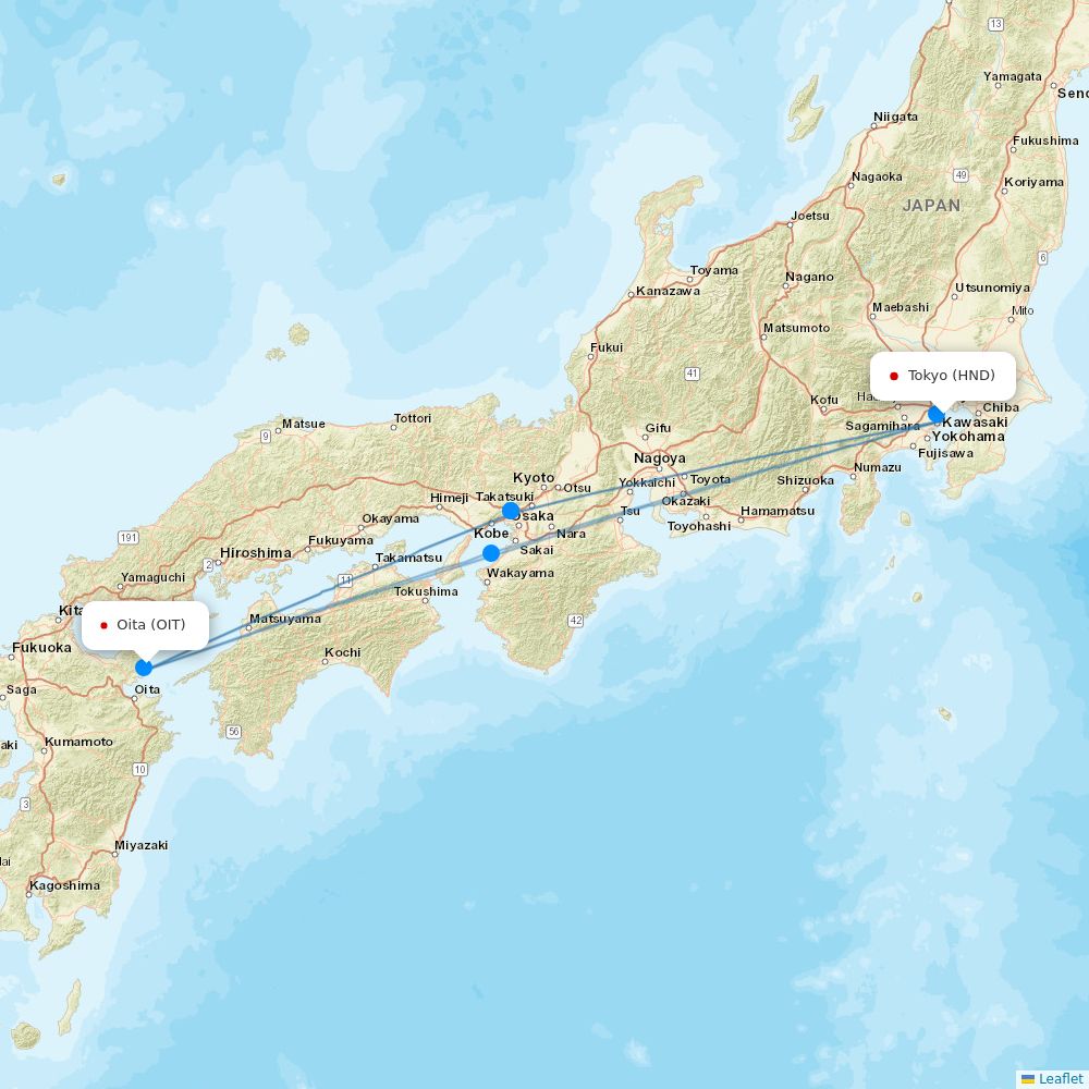 JAL routes 2026 – interactive map with all flights - Flight Routes